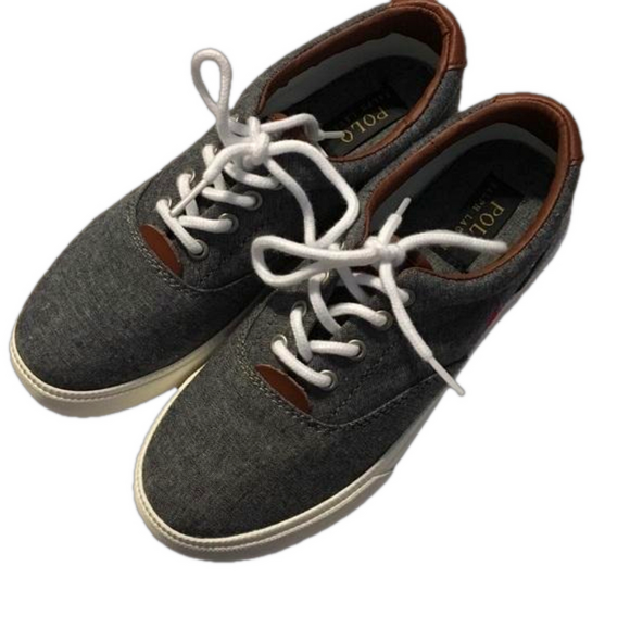 Polo Ralph Lauren | Shoes | Polo Ralph Lauren Grey Vaughn Junior Tennis ...